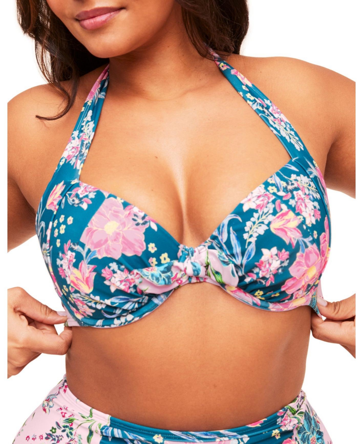 Click here for Shelby Womens Plus-Size Swimwear Bra Top - Floral... prices
