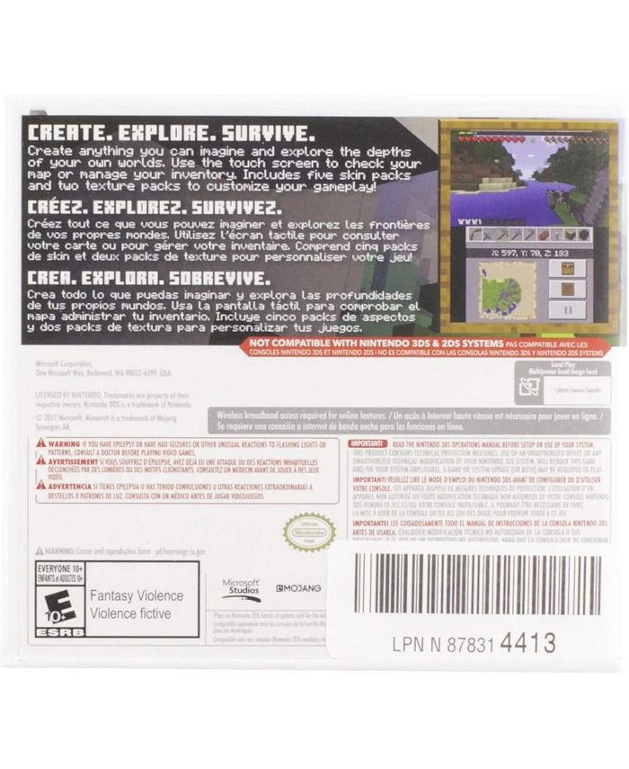 Nintendo Minecraft - 3DS - Macy's