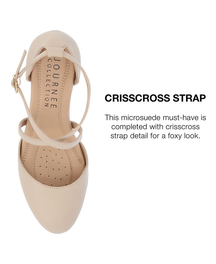 Journee Collection Women's Foster Crisscross Heels - Macy's