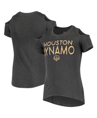 Big Girls 5th & Ocean by New Era Black Houston Dynamo FC Cold Shoulder ...