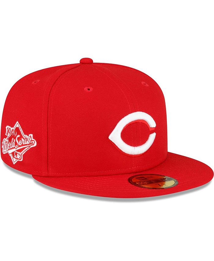 New Era Men's Red Cincinnati Reds Sidepatch 59FIFTY Fitted Hat - Macy's