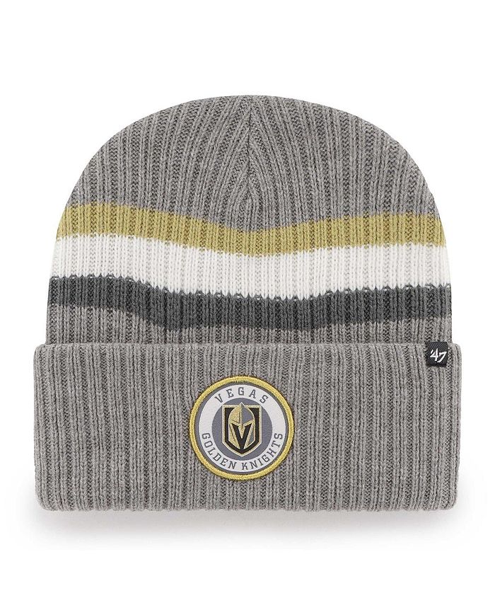 '47 Brand Men's Charcoal Vegas Golden Knights Highline Cuffed Knit Hat ...