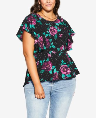 CITY CHIC Plus Size Emma Top - Macy's