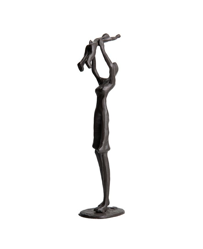 Danya B Proud Mother Lifting Child Up Contemporary Iron Sculpture ...