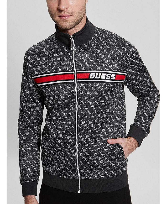 GUESS Men's Korbin Long Sleeve Track Jacket - Macy's
