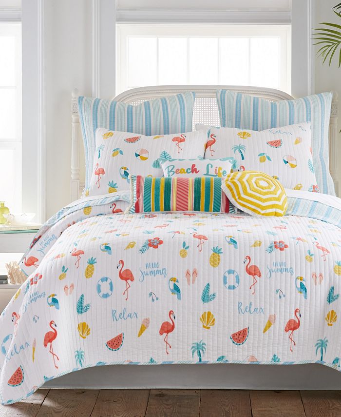 Levtex Summertime Reversible 2-Pc. Quilt Set, Twin/Twin XL - Macy's
