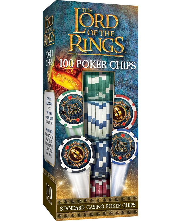 Masterpieces Casino Style 100 Piece Poker Chip Set - Lord of The Rings ...