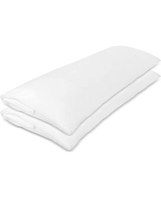 Circles Home 100% Cotton Breathable Body Pillow Protector - White - Macy's