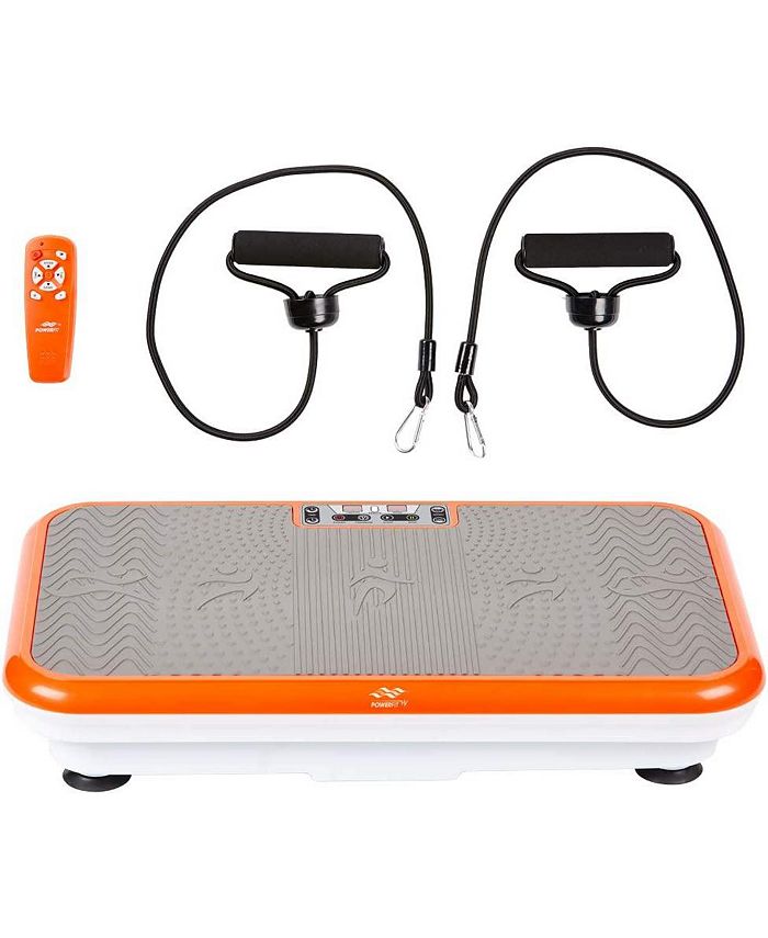 PowerFit Elite Vibration Plate Exercise Machine with Loop Resistance ...