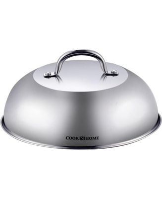 Cook N Home Stainless Steel 12 Inch Round Basting Cover Lid, Griddle ...