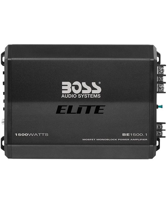 BOSS AUDIO SYSTEMS Boss Audio ELITE 1500W Class AB Mono MOSFET Amplifier with Variable Low-Pass ...