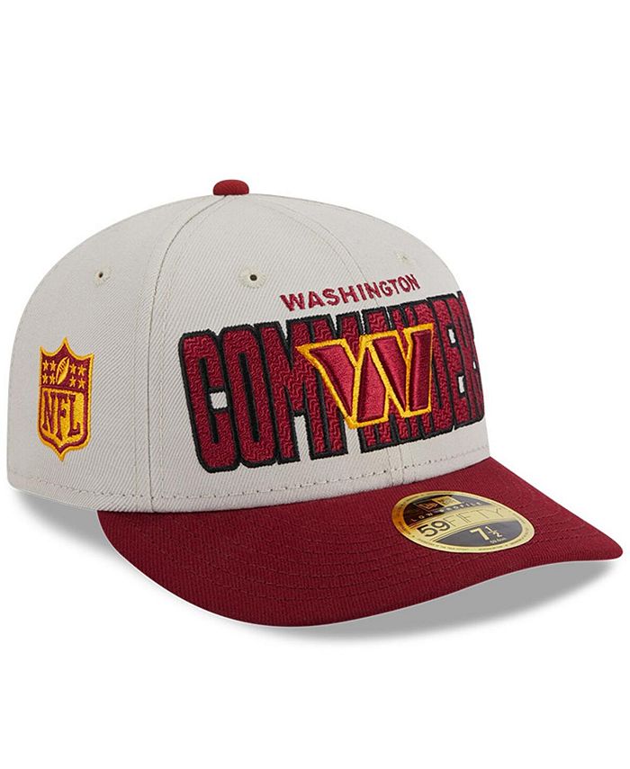 New Era Men's Stone, Burgundy Washington Commanders 2023 NFL Draft Low ...