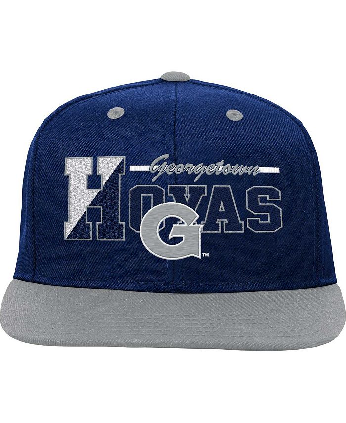 Mitchell & Ness Big Boys and Girls Navy Georgetown Hoyas Varsity Letter Snapback Hat - Macy's