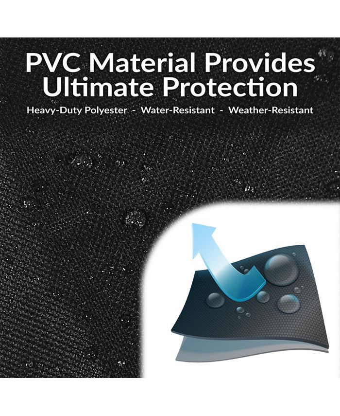 Sunnydaze Decor 2 ft Weather-Resistant PVC Firewood Log Rack Cover ...