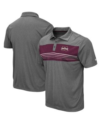 Men's Colosseum Heathered Charcoal Mississippi State Bulldogs Smithers ...