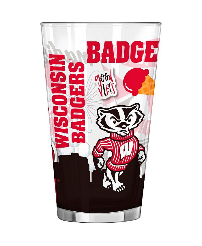 Logo Brands Wisconsin Badgers 16 Oz Native Pint Glass - Macy's