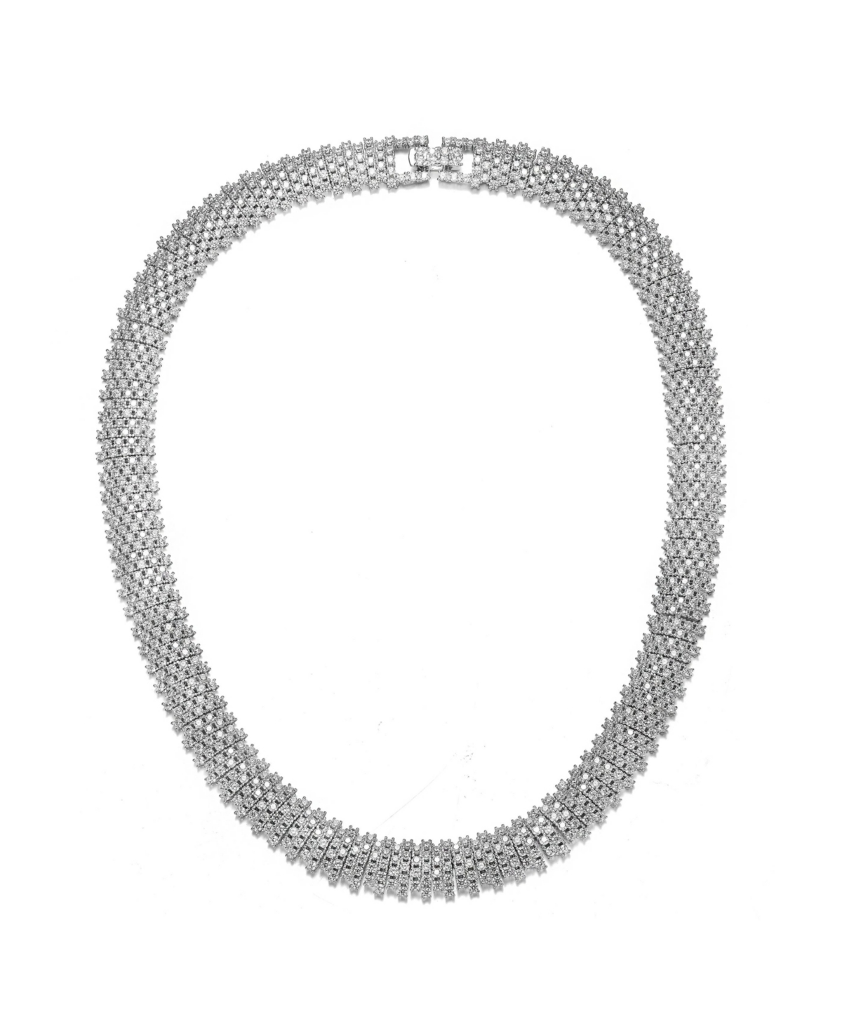 Click here for White Gold Plated Clear Round Cubic Zirconia Linea... prices