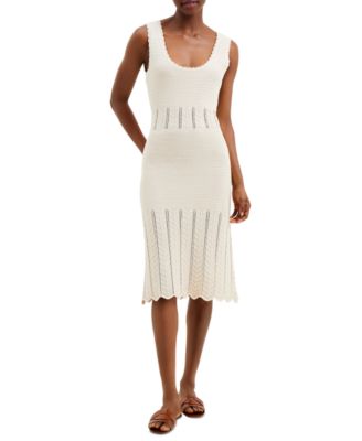 French Connection Women's Nellis Cotton Crochet Dress - Macy's