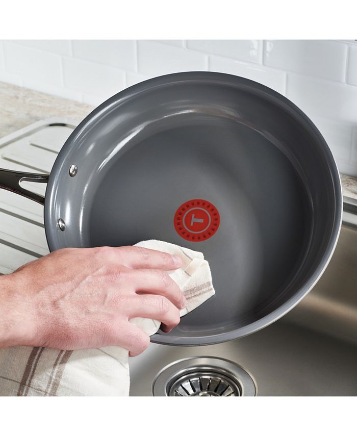 T-Fal Ceramic Excellence Nonstick 10 Piece Cookware Set - Macy's