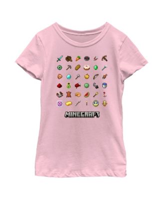 Girl's Minecraft Item Collection Child T-Shirt - Macy's
