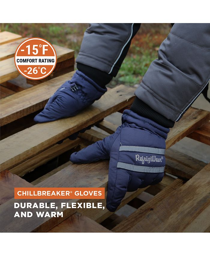 RefrigiWear Men's Chillbreaker Insulated Reflective Safety Winter Work Glove - Macy's