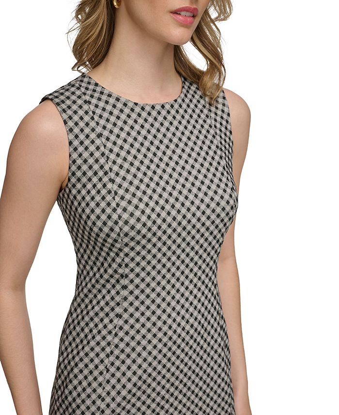 Calvin Klein Women's Printed Sleeveless Sheath Dress - Macy's