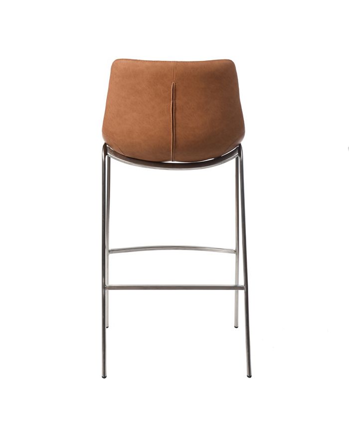StyleCraft Home Collection StyleCraft 41" Gemma Wooden Bar Stool - Macy's