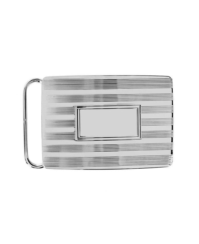 TRAFALGAR Men's 30mm Sterling Silver Engine Turned with Large Loop ...