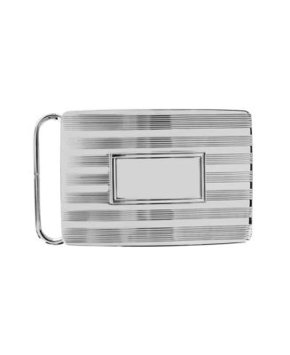 TRAFALGAR Men's 30mm Sterling Silver Engine Turned with Large Loop ...