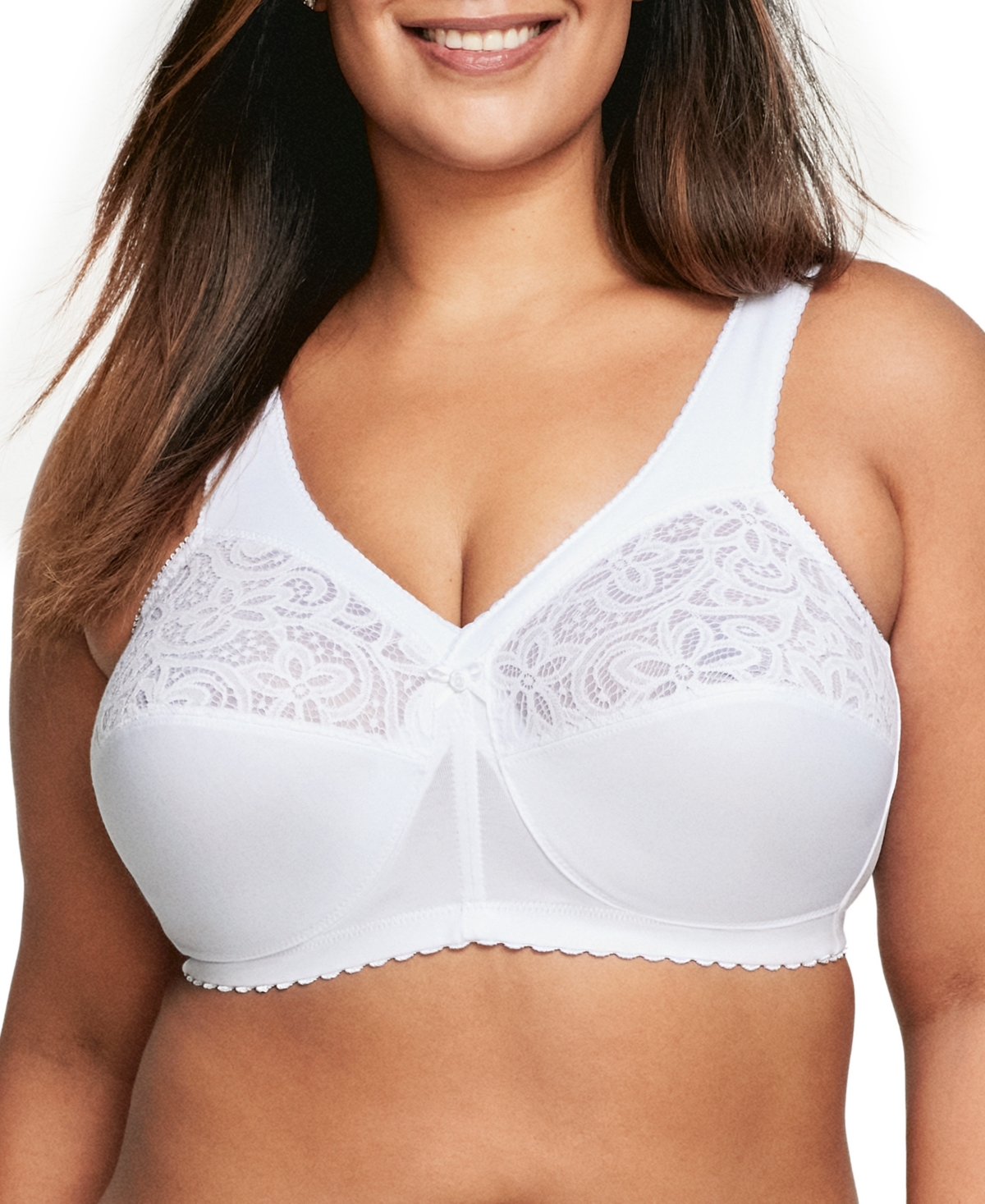 Click here for Womens Full Figure Plus Size MagicLift Cotton Wire... prices