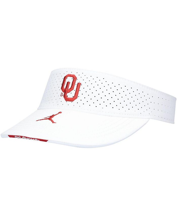 Jordan Men's White Oklahoma Sooners 2021 Sideline Performance Visor ...
