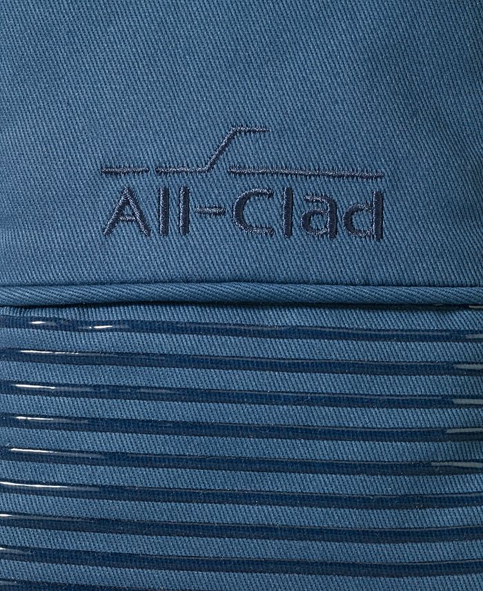 All-Clad Ribbed Silicone Cotton Twill Oven Mitt, Set of 2 - Macy's