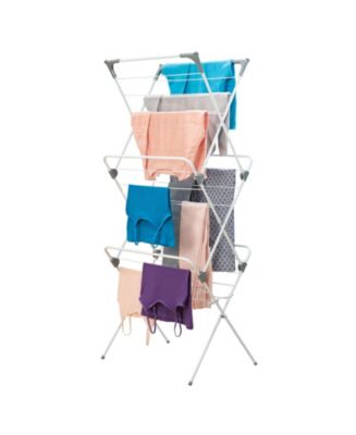 mDesign Tall Metal Foldable Laundry Clothes Drying Rack Stand - Macy's