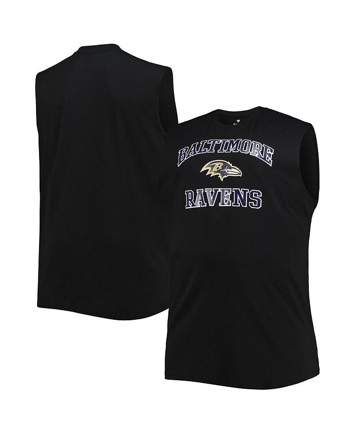 Profile Men's Black Baltimore Ravens Big and Tall Muscle Tank Top - Macy's