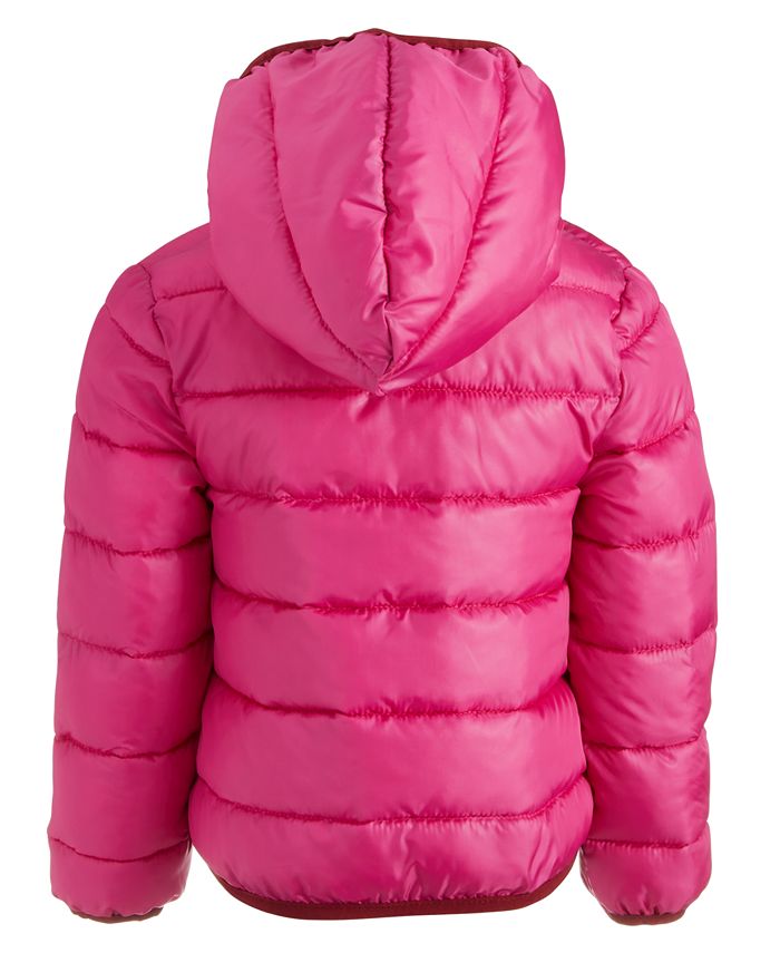 Epic Threads Big Girls Smiley Quilted Solid Packable Hooded Jacket ...