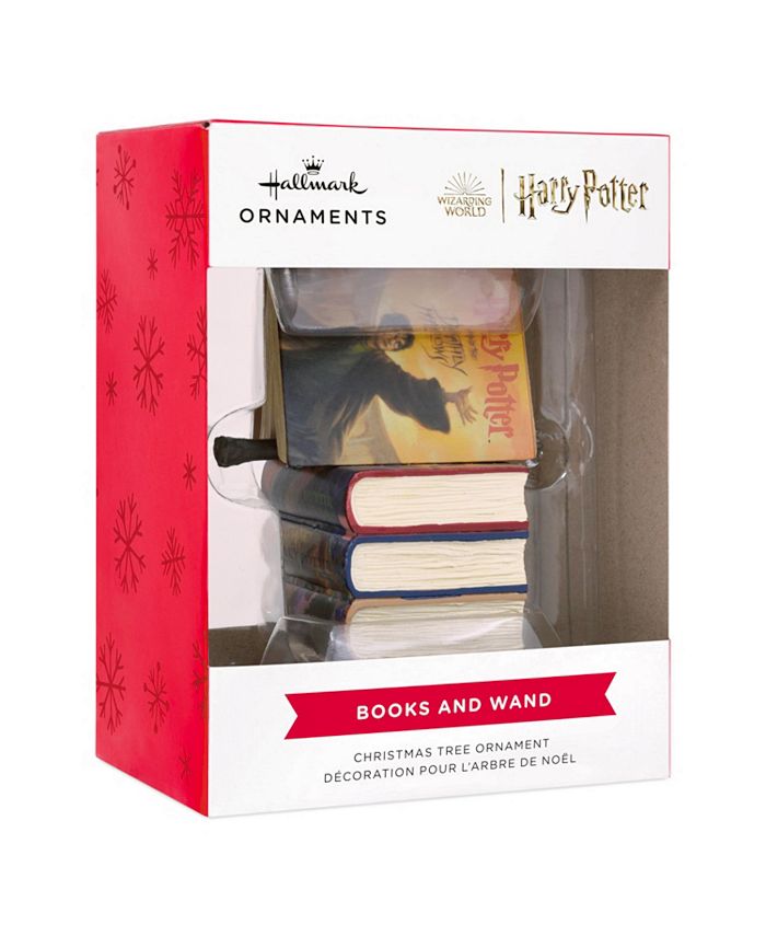 Hallmark Christmas Ornament Harry Potter Stacked Books and Wand - Macy's