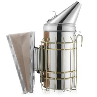 Honey Keeper Bee Hive Smoker Stainless Steel with Heat Shield ...
