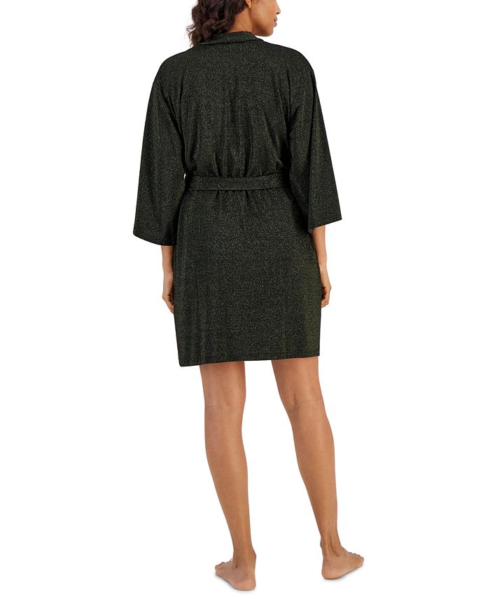 I.N.C. International Concepts Women's 2-Pc. Sparkle Robe & Chemise Set ...