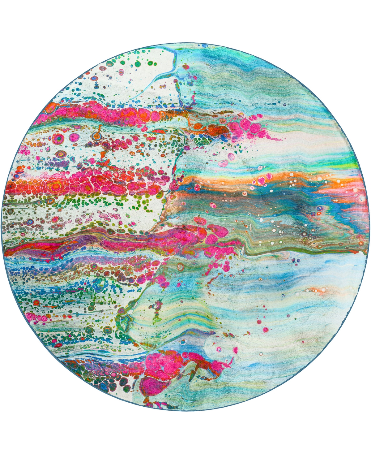 Click here for Dalyn Kikiamo KK2 8 x 8 Round Area Rug - Mist prices
