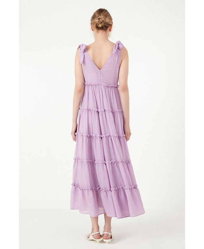Free the Roses Women's Tiered Maxi Dress - Macy's
