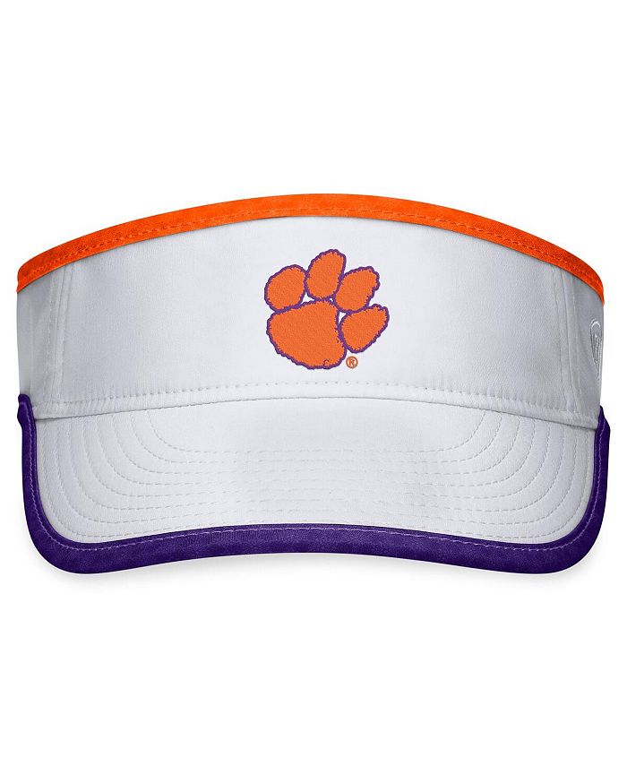 Top of the World Men's White Clemson Tigers Daybreak Adjustable Visor ...