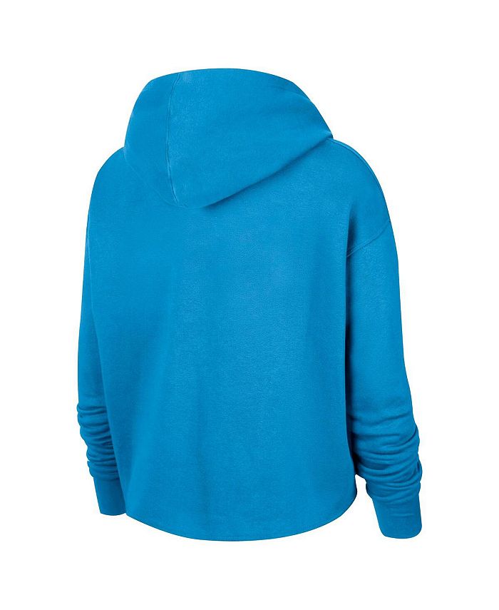 Nike Women's Blue WNBA Logowoman Team 13 Cropped Pullover Hoodie - Macy's