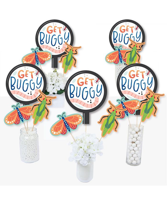 Big Dot of Happiness Buggin' Out Bugs Birthday Party Centerpiece Sticks ...