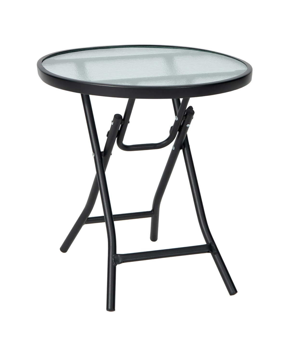 Click here for Patio Folding Round Glass Side Table Bistro Coffee... prices