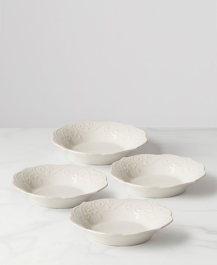Lenox French Perle Pasta Bowls, Set of 4 - Macy's