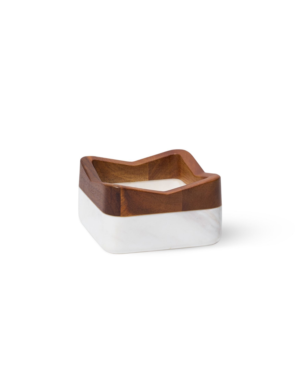 Click here for Nambe Chevron Wine Coaster in Acacia Wood and Marb... prices