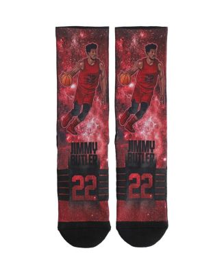 Men's Strideline Jimmy Butler Miami Heat Galaxy Crew Socks - Macy's
