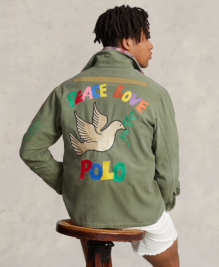 Polo Ralph Lauren Men's Cotton Classic-Fit Peace Love Polo Shirt - Macy's