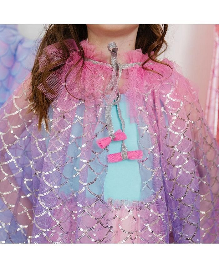 Sweet Wink Girls Sparkling Mermaid Cape - Macy's