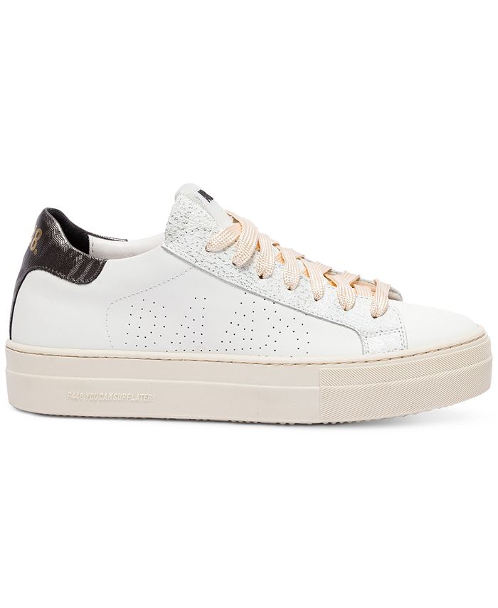 P448 Women's Thea Lace-Up Low-Top Platform Sneakers - Macy's